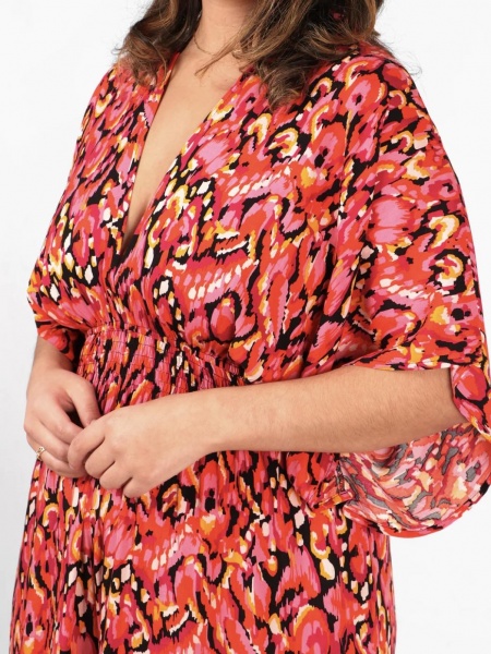 Abstract Leopard Jumpsuit - Multi - Annie's Closet