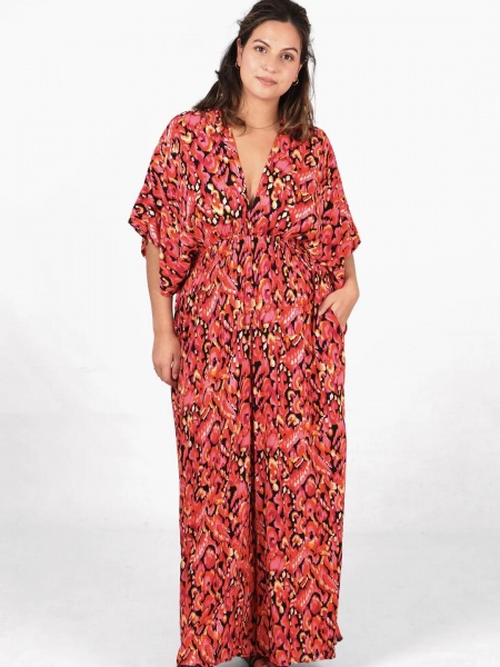 Abstract Leopard Jumpsuit - Multi - Annie's Closet